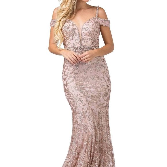 Dancing Queen | Dresses | Dancing Queen 2772 Evening Dress Rose Gold Size Xs | Poshmark